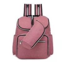 China 2 in 1 Baby Diaper Backpack with USB Charger 35x30x16 cm Polyester Mommy Bag for sale