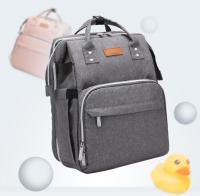 China OEM ODM Nursing Mother Bag Diaper Bag Foldable Crib With USB for sale