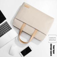 China Custom Logo 14 inch Laptop Bag Sleeve Handbag Canvas Oxford Fabric for Huawei Matebook for sale