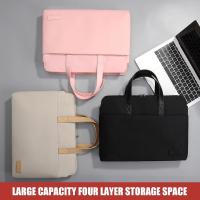 China Custom Logo 14 inch Laptop Bag Sleeve Handbag Canvas Oxford Fabric for Huawei Matebook for sale