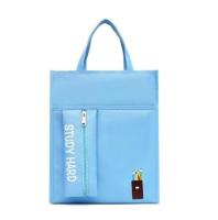 China A4 Canvas Waterproof School Bag Large Capacity Student Tutorial Handbag Pencil Bag for Office School Supplies for sale