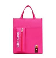 China A4 Canvas Waterproof School Bag Large Capacity Student Tutorial Handbag Pencil Bag for Office School Supplies for sale