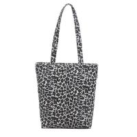 China Customizable Canvas Tote Bag for Women Leopard Print Shopping Bag 35x40cm Shoulder Handbag OEM for sale