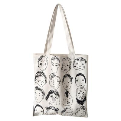 China Customizable Canvas Tote Bag Reusable Shopping Bag Eco Friendly Shoulder Bag 40x30cm for sale