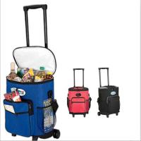 China Insulated Thermal Food Carry Bag with Trolley 40x34x22cm Customizable Eco Friendly Cooler Bag for sale