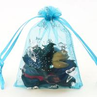 China Christmas Promotional Drawstring Bag Personalized Organza Drawstring Pouches for sale