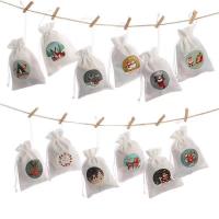 China Custom Logo 15x17cm Canvas Drawstring Bags Eco Friendly Reusable Pouch for Gift Jewelry for sale