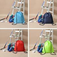 China Custom Nylon Drawstring Gym Bag 20x10 cm Lightweight Sports Backpack for Travel Laundry for sale
