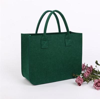 China Eco-Friendly Felt Shopping Tote Bag 330x200x230mm Custom Logo Promotional Handbag for Women for sale