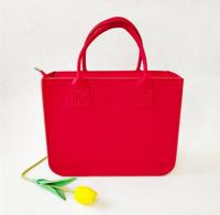 China Eco-Friendly Felt Shopping Tote Bag 330x200x230mm Custom Logo Promotional Handbag for Women for sale