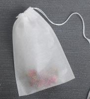 China Customized  Disposable  PP Non Woven  empty    Tea  bag coffee filter pocket  Herb Loose  bag with drawstring for sale