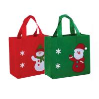 China Custom Logo Felt Bag Organizer 330x200x230mm Wool Felt Shopping Tote for Women for sale