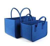China Custom Logo Felt Bag Organizer 330x200x230mm Wool Felt Shopping Tote for Women for sale