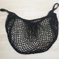 China Eco Friendly Cotton String Shopping Bag Reusable Mesh Market Tote 25x35x38 cm for Grocery Storage for sale