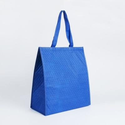 China Customizable PP Non Woven Insulated Cooler Bag 32x14x36cm Reusable Thermal Lunch Tote for Food Delivery for sale