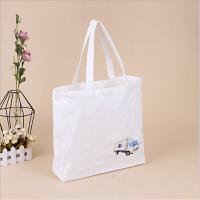China 12OZ Digital Printed Eco Canvas Tote Bag for Women Shopping with Zipper Top for sale