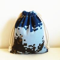 China Custom Mini Drawstring Bag Reusable Dust Cover Pouch 19.5x24cm Canvas Gift Bag for sale