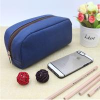 China Customizable Wooden Pen Box Case 20x8.5x11cm for School Canvas Wool Felt Storage for sale