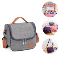 China Aluminum Foil Insulated Cooler Bag 7L Oxford Fabric Outdoor Picnic Lunch Tote for sale