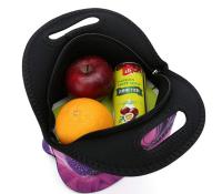 China Custom SBR Insulated Neoprene Lunch Tote Bag 1000pcs MOQ OEM Logo for sale