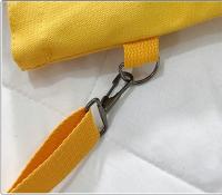 China Eco Canvas Fold Over Ladies Handbag 33x5x36cm Custom Logo OEM for sale