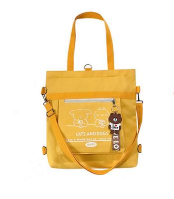 China Custom Canvas Tote Bag 34x38cm Multi Function Shopping Bag for Women OEM Logo for sale