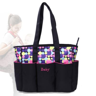 China Custom Polyester Mommy Bag Multifunction Mummy Tote 1000pcs MOQ OEM for sale