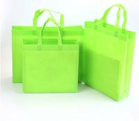China Eco Friendly Non Woven Folded Shopping Bag Reusable Hand Tote Grocery Bag Custom Size for sale