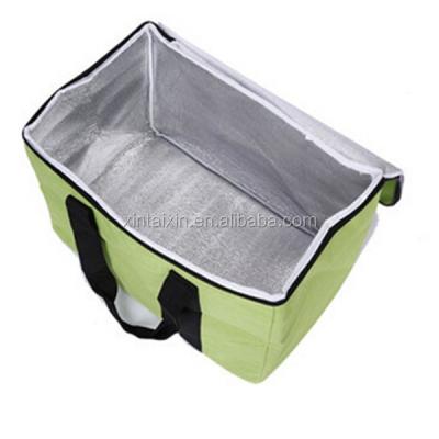 China Custom Canvas Wine Cooler Bag 40.5x25x26cm Insulated Bottle Carrier for Beer for sale