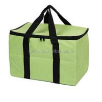 China Custom Canvas Wine Cooler Bag 40.5x25x26cm Insulated Bottle Carrier for Beer for sale