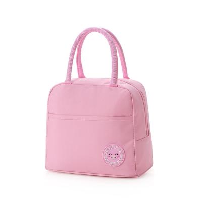 China Custom Pink Insulated Lunch Cooler Bag with OEM Service for School 100 Pcs MOQ for sale