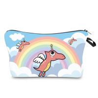 China Custom Polyester Cosmetic Bag 200 Pcs MOQ Portable Waterproof Makeup Storage for sale