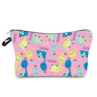 China Custom Polyester Cosmetic Bag 200 Pcs MOQ Portable Waterproof Makeup Storage for sale