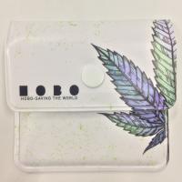 China PVC EVA Aluminum Foil Reusable Pocket Ashtray Pouch Button Closure for sale
