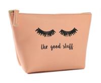 China Wholesale Cotton Canvas Cosmetic Bag 19x9x13cm Eco Friendly Travel Makeup Pouch for sale