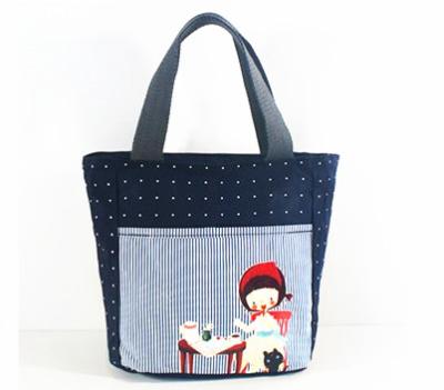 China Custom Recycled Organic Canvas Tote Bag with Gravure Printing 40x35cm for sale