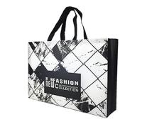 China Custom Laminated Non Woven Shopping Bags for Supermarket Reusable Tote with Logo for sale
