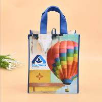 China Custom Laminated Non Woven Shopping Bags for Supermarket Reusable Tote with Logo for sale