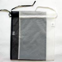 China Wholesale Foldable Nylon Mesh Drawstring Bags 19.5x24cm Portable Gift Pouch for sale