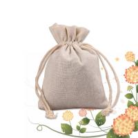 China Customize Linen Mini Drawstring Bag Gift Pouch Jewelry Bag Cotton Pocket for sale