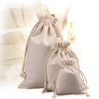 China Customize Linen Mini Drawstring Bag Gift Pouch Jewelry Bag Cotton Pocket for sale