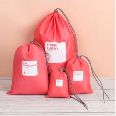 China Cloth Storage Nylon Drawstring Bag Waterproof Folding Dust Cover For Gift Cloth for sale