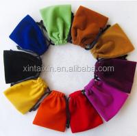 China Wholesale Velvet Drawstring Pouch Bags 12x10cm Customizable Eco-Friendly Gift Packaging for sale