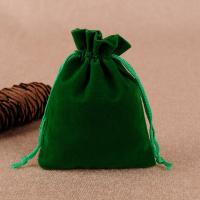 China Wholesale Velvet Drawstring Pouch Bags 12x10cm Customizable Eco-Friendly Gift Packaging for sale