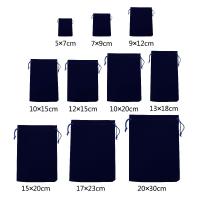China Wholesale Velvet Drawstring Pouch Bags 12x10cm Customizable Eco-Friendly Gift Packaging for sale