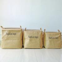 China Eco-Friendly Foldable Jute Laundry Basket Waterproof 50L Custom Size OEM for sale