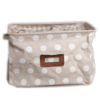 China Cotton Linen Foldable Laundry Basket 2000 Pcs MOQ Eco Friendly Portable Storage Hamper for sale