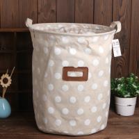 China Cotton Linen Foldable Laundry Basket 2000 Pcs MOQ Eco Friendly Portable Storage Hamper for sale