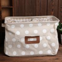 China Cotton Linen Foldable Laundry Basket 2000 Pcs MOQ Eco Friendly Portable Storage Hamper for sale