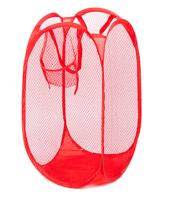 China Bulk Collapsible PP Plastic Laundry Basket Mesh Laundry Bag 3000 Pcs MOQ Foldable for sale